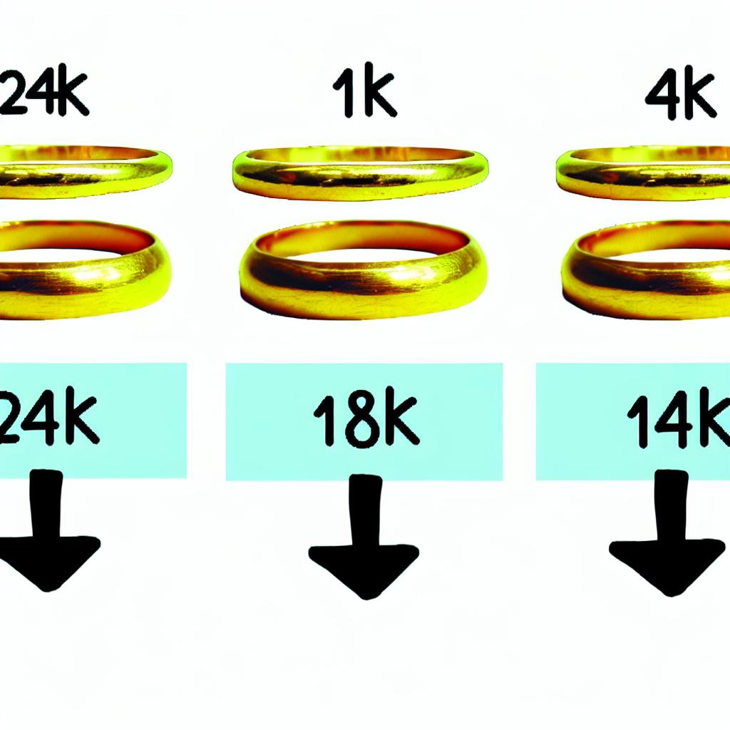 Skillnaden mellan 24k, 18k och 14k guld
